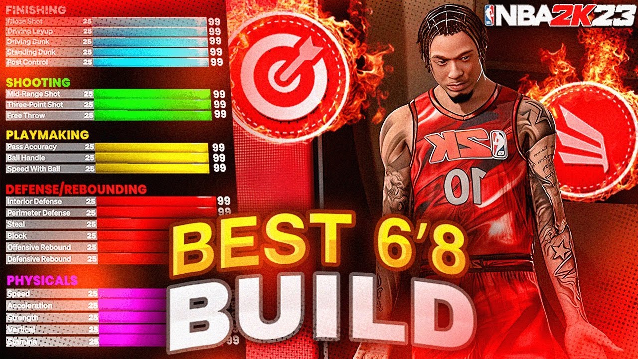 GAMEBREAKING 6'8 SLASHER DEMIGOD OFFICIAL BUILD NBA 2K23 - YouTube
