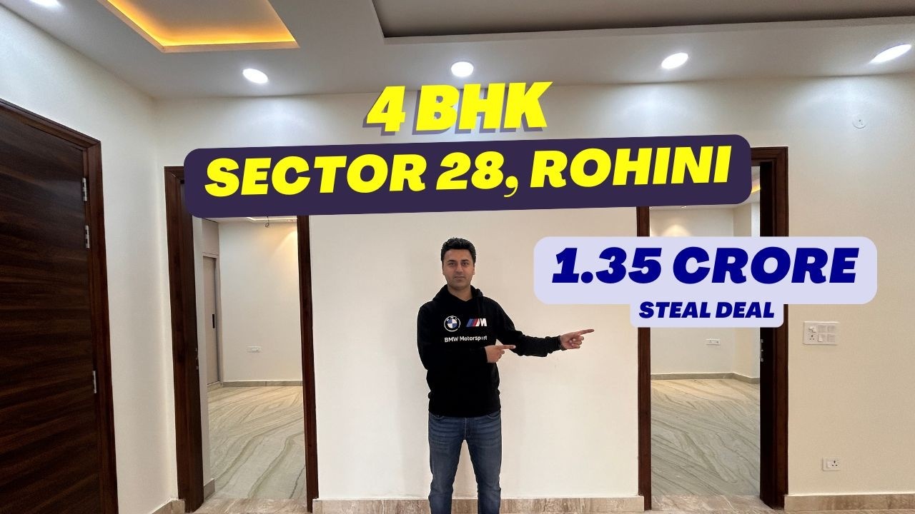 Floors in Delhi - Rohini Sector 28 | Independent Luxury Floor in Delhi | 4 BHK - 1.35 Crores ...