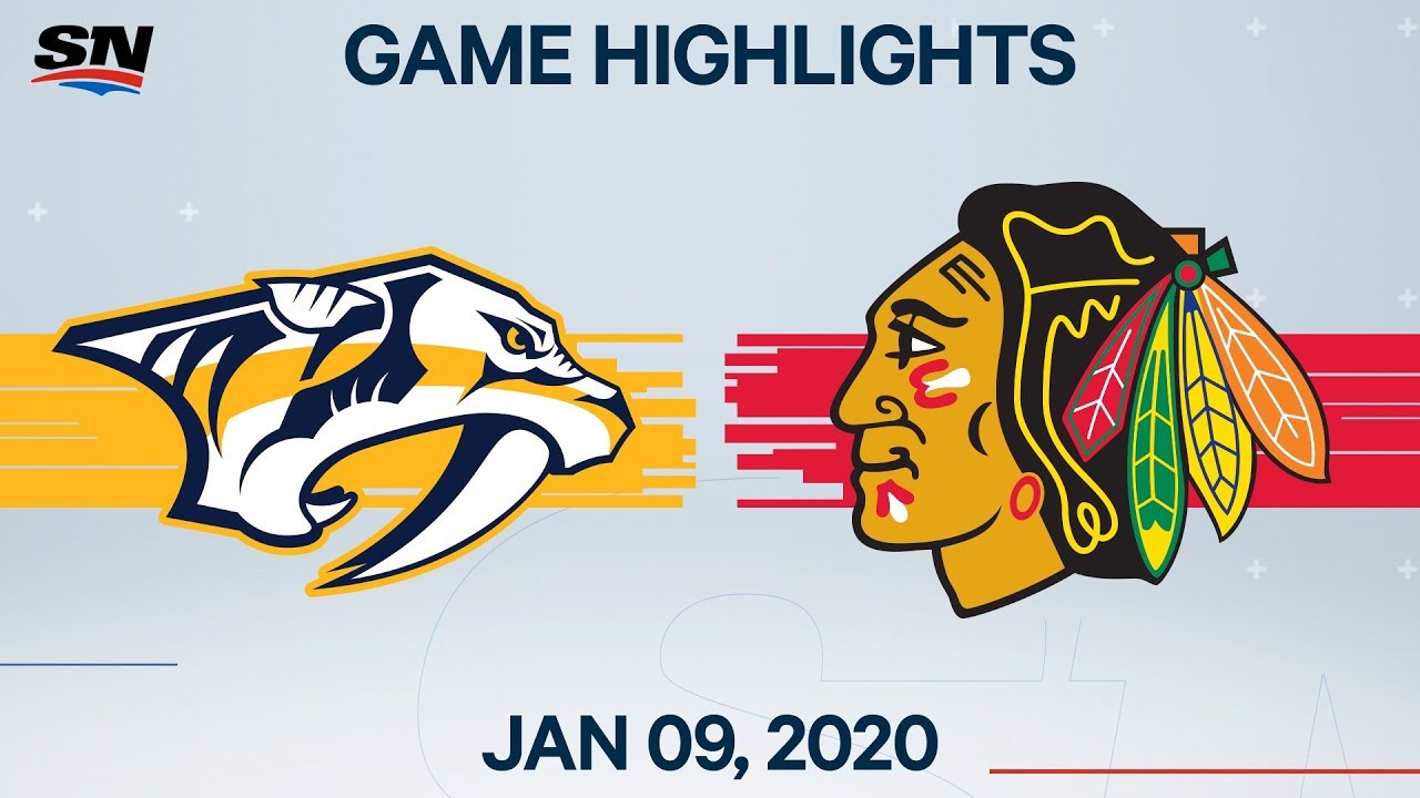 NHL Highlights | Predators vs. Blackhawks – Jan. 9, 2020 - YouTube