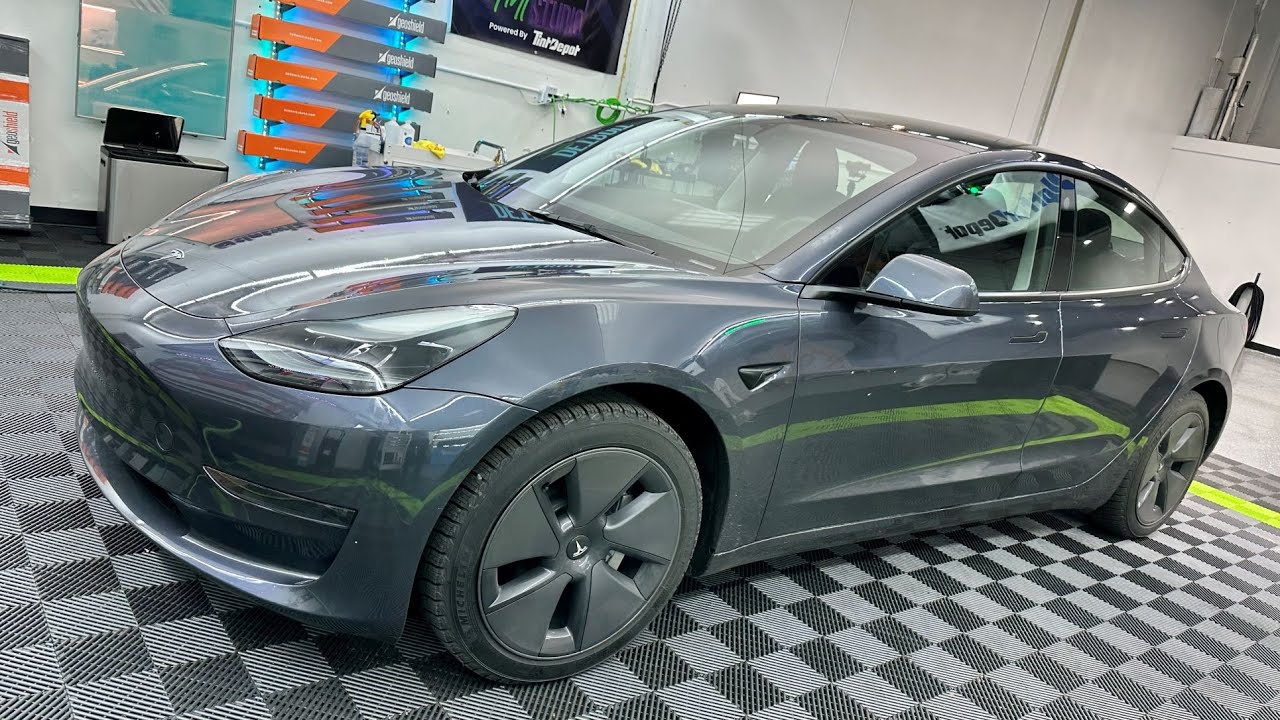 Tesla Model 3 Full Carbon & Ceramic Window Tint - YouTube