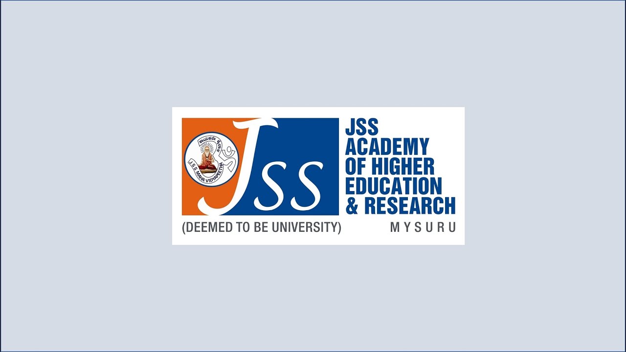 JSS Academy of Higher Education & Research, Mysuru - YouTube