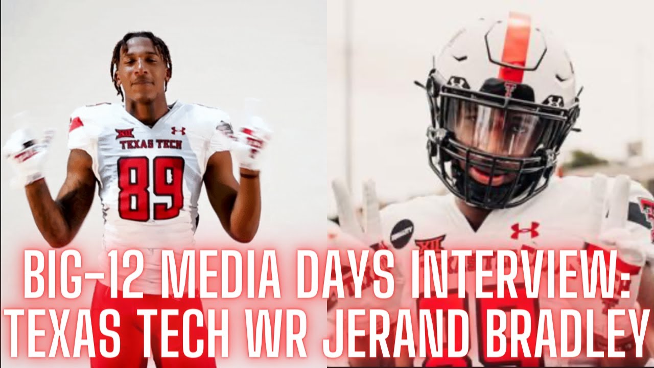 BIG 12 Football Media Days: Texas Tech WR Jerand Braley - YouTube