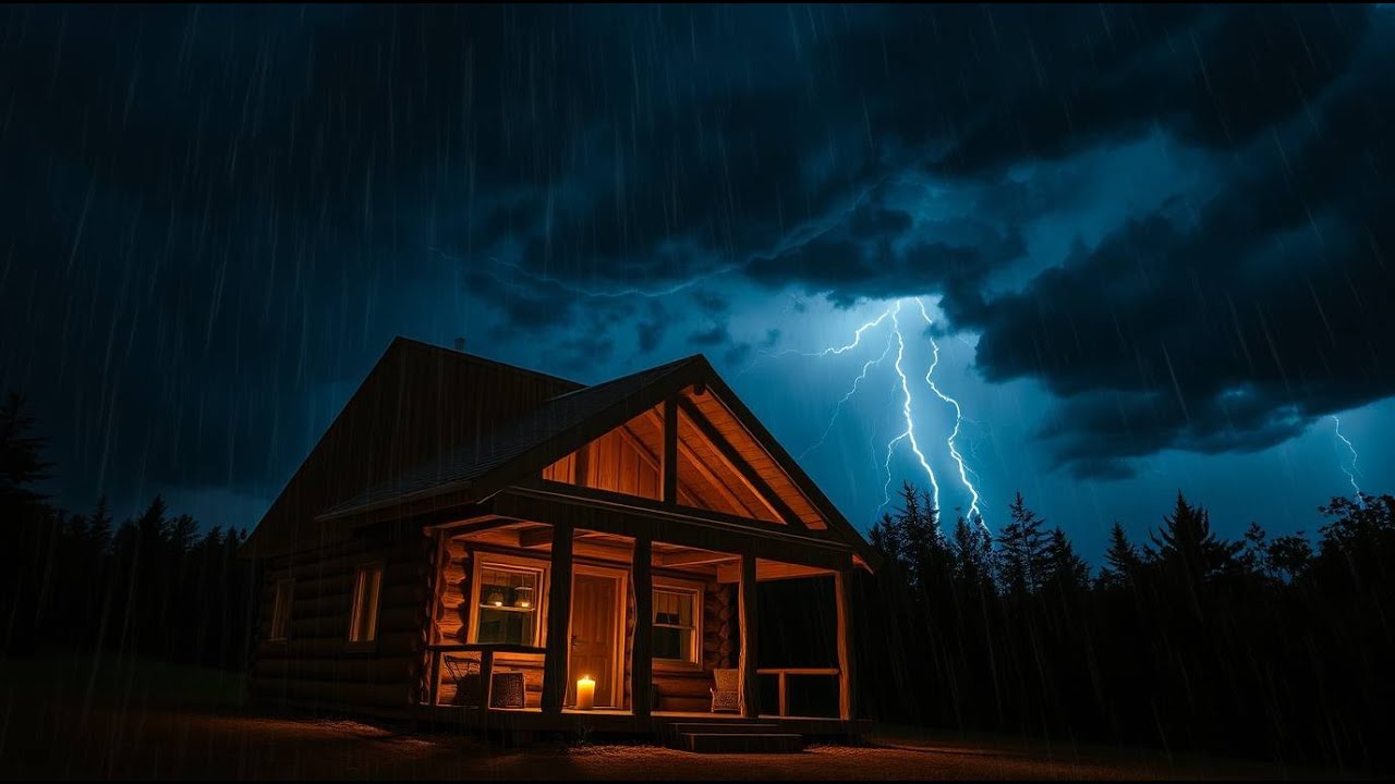 Peaceful Thunderstorm ASMR | Heavy Rain White Noise - YouTube