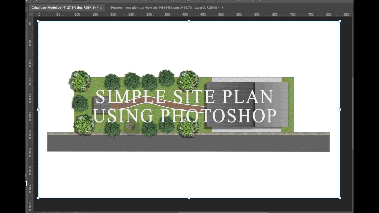 Site Plan using Photoshop - YouTube