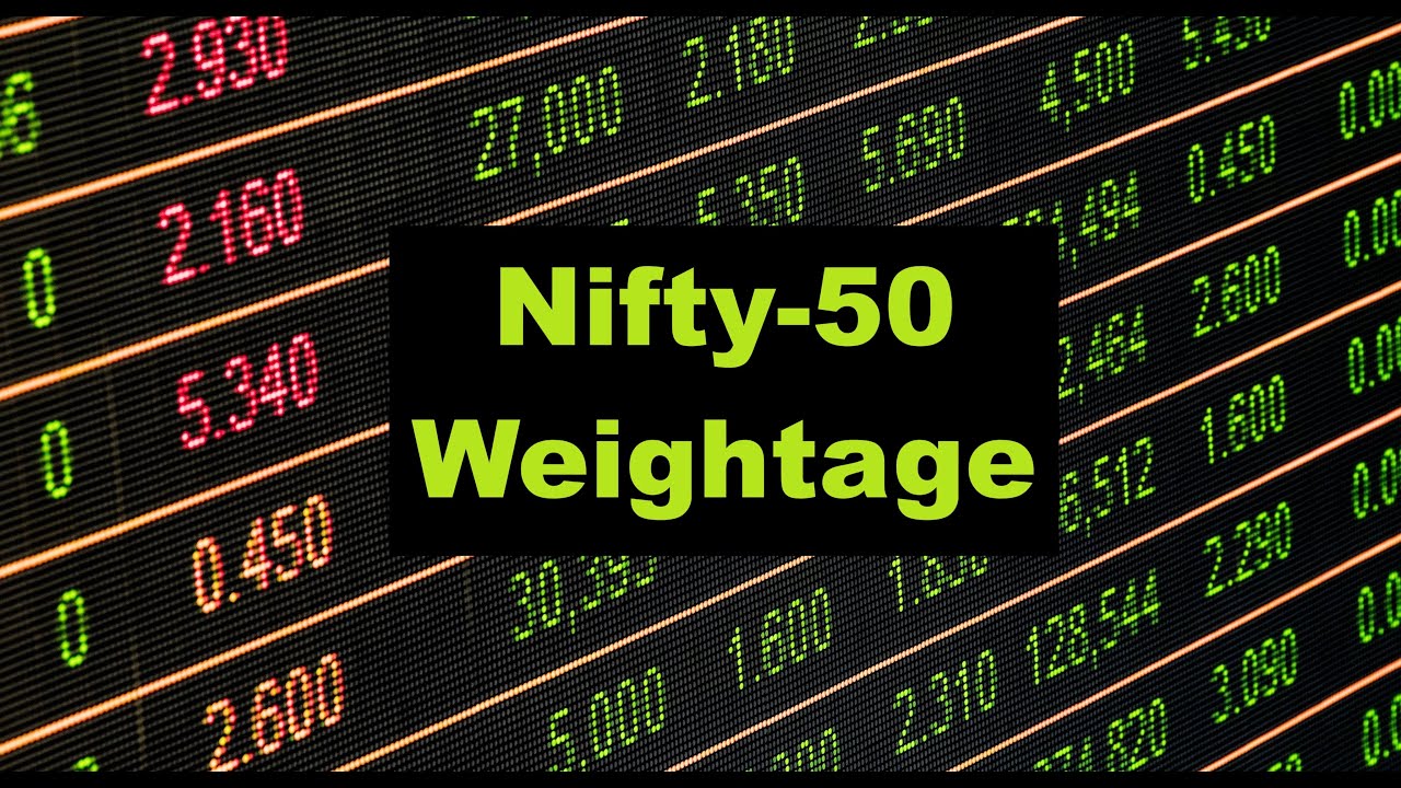 Weightage of different Stocks in NIFTY 50 | Murali Consultancy Services ...