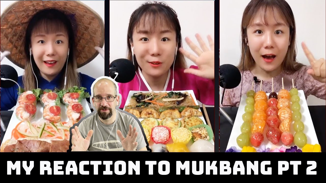 Reaction To Korean Mukbang @먹스나Muk Sna MUKBANG Noodle Sea Food Cruncy ...