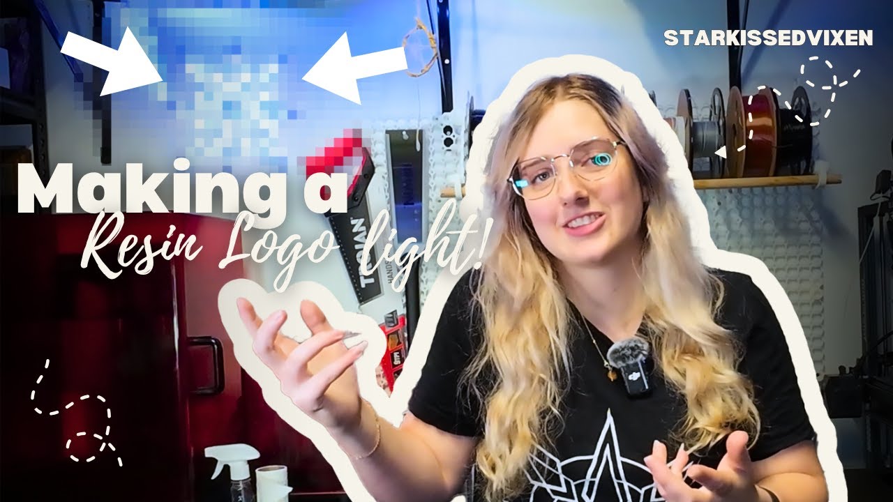 Making a Resin and 3D Printed Light of my Logo! - YouTube