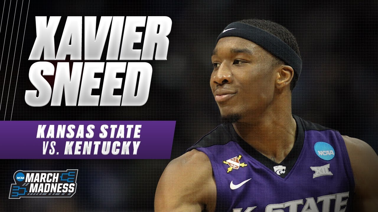 Kansas State's Xavier Sneed scores a game high 22 points in the Sweet ...