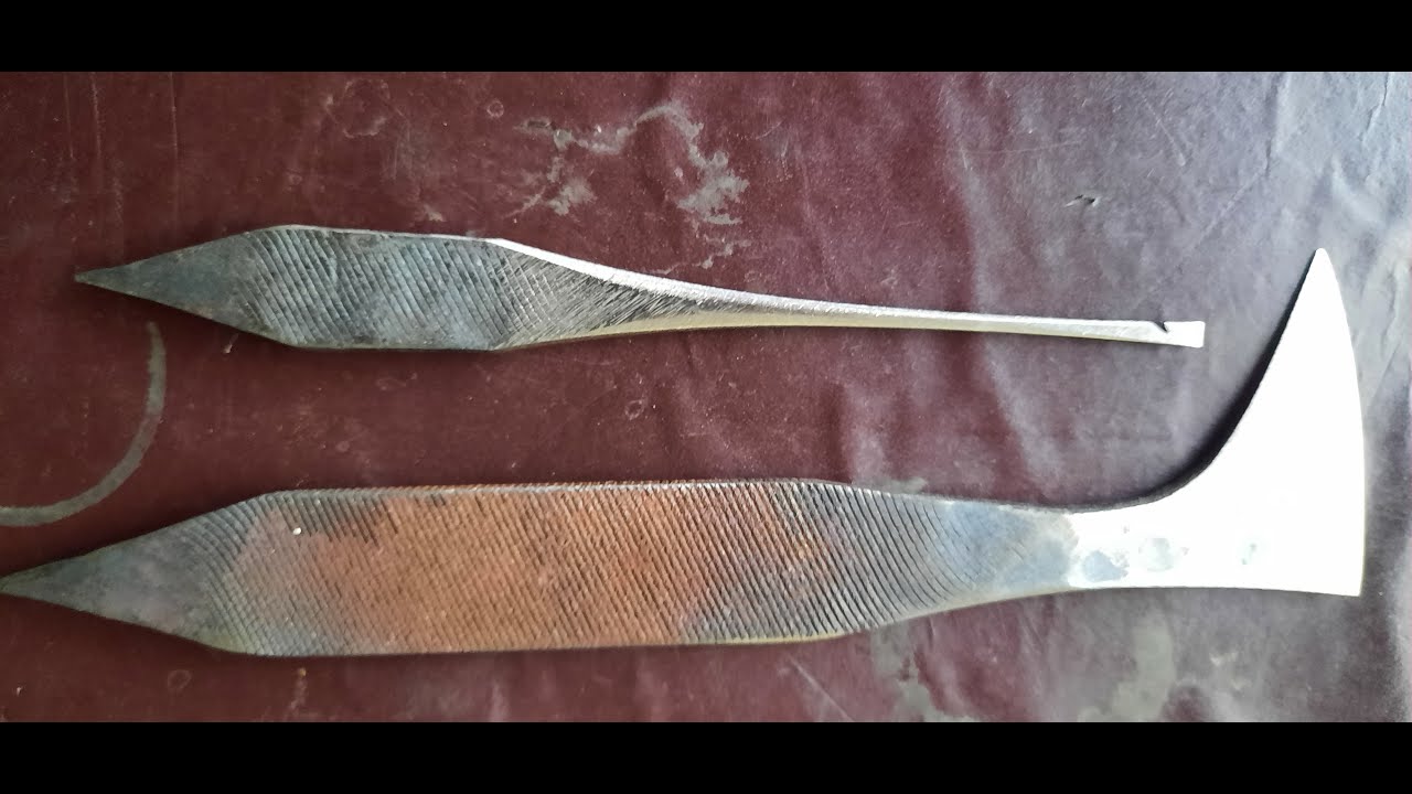 Making a leather cutter and a valuable cobbler tool - YouTube