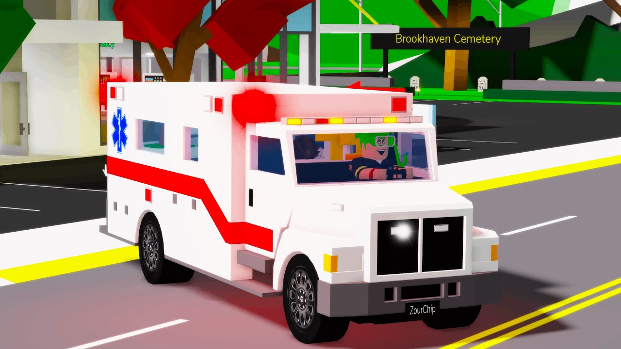 AMBULANCE WORKER IN BROOKHAVEN RP! - YouTube