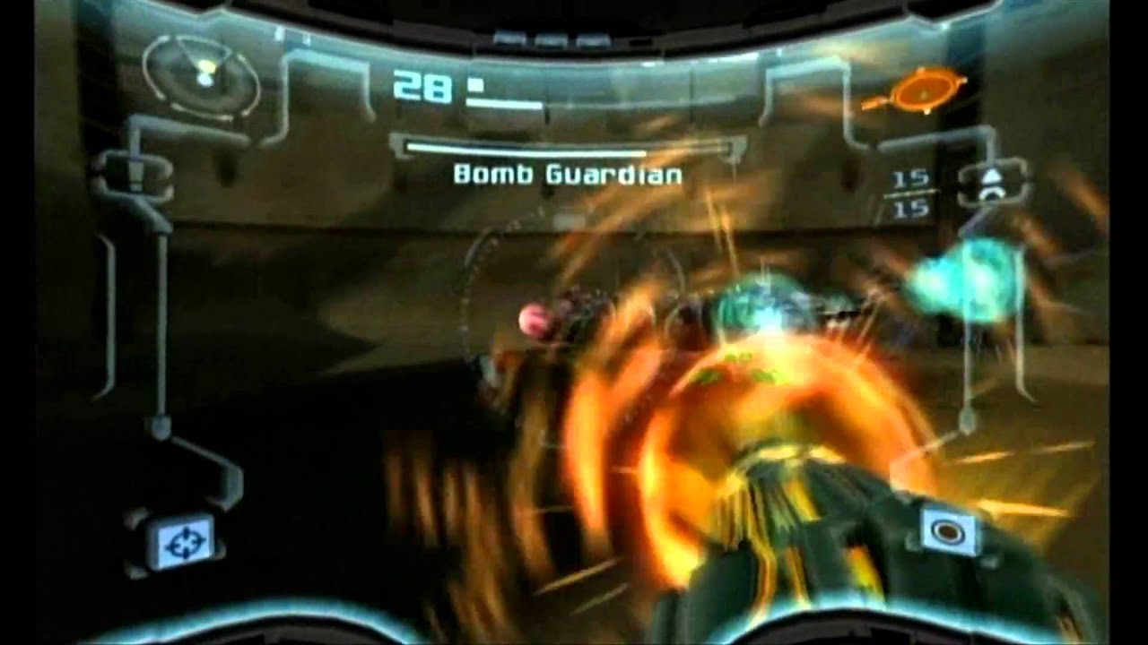 Metroid Prime 2: Echoes Hyper Mode Boss Battles - #2 Bomb Guardian ...
