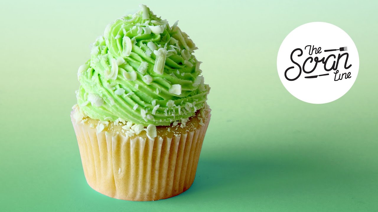WHITE CHOC WASABI CUPCAKES - The Scran Line - YouTube