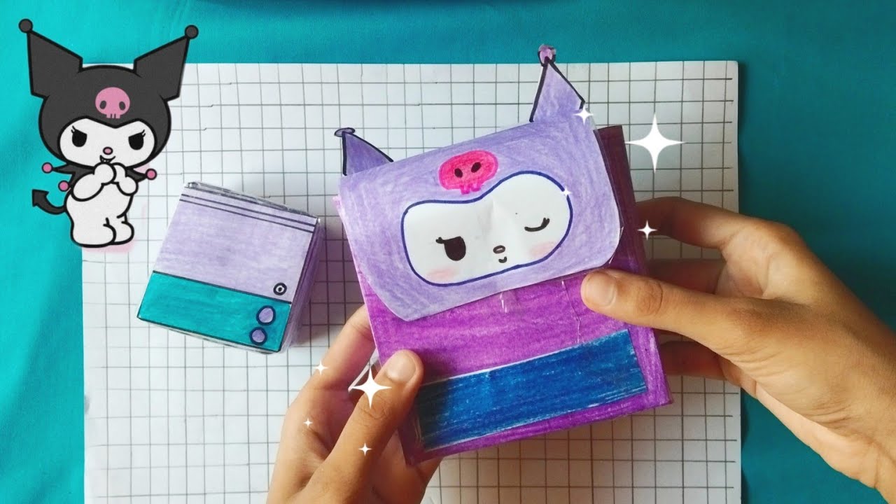 💸 paperdiy 💸 Kuromi backpack blind bag| ASMR Paper craft Sanrio blind ...