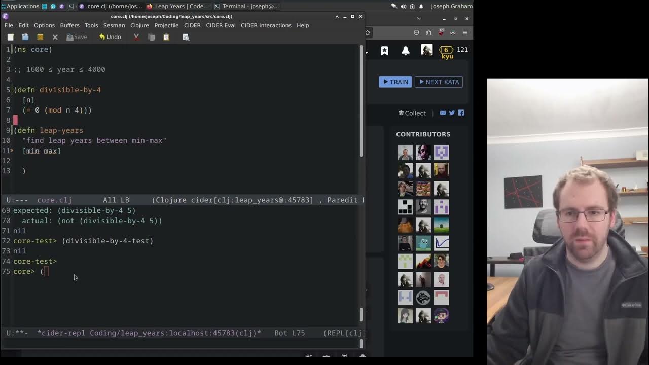 Leap year in Clojure - YouTube