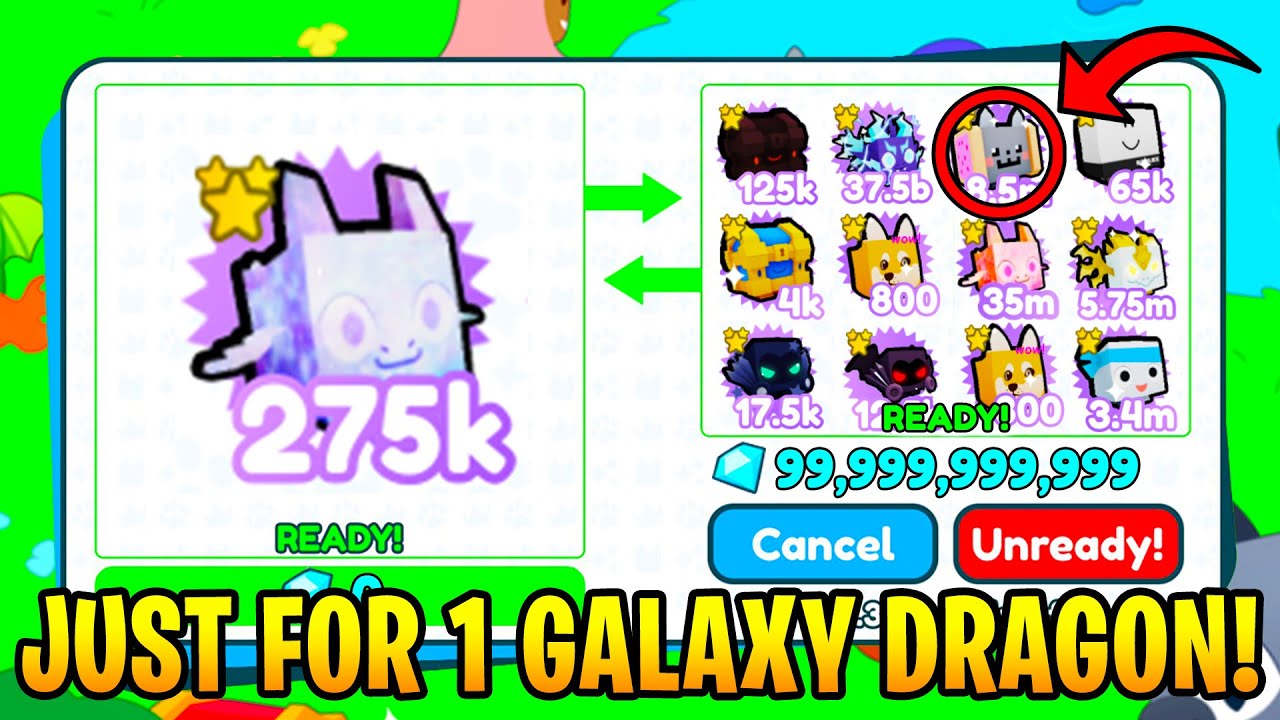CRAZY OFFERS for GALAXY DRAGON (Pet Simulator X) - YouTube