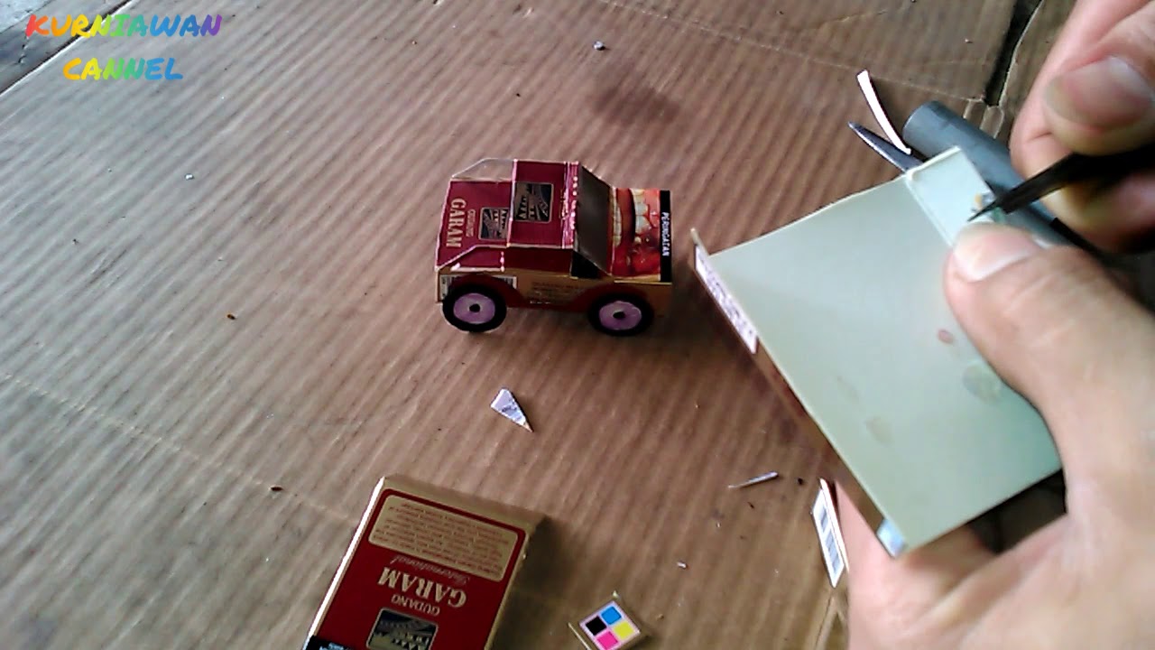 MOBIL MINIATUR DARI BEKAS BUNGKUS ROKOK - YouTube