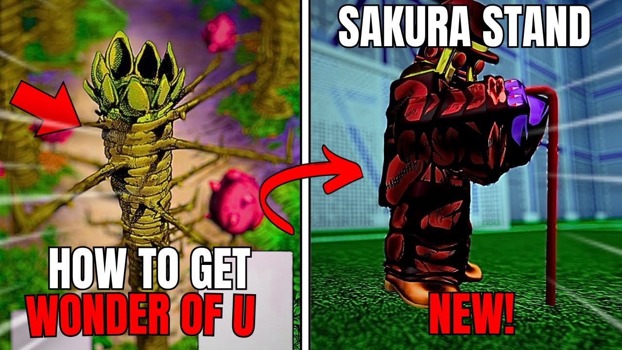 Sakura Stand | How To Get Wonder Of U + Rock Human Spec (GUIDE) #roblox ...