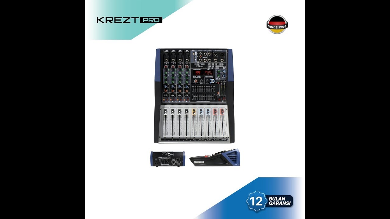Power Mixer KREZT Pro PM-04 Unboxing - YouTube