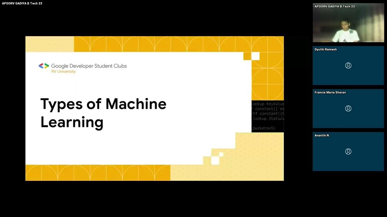 Introduction to Machine Learning Workshop | GDSC RV University | 17th Feb 2024 - YouTube