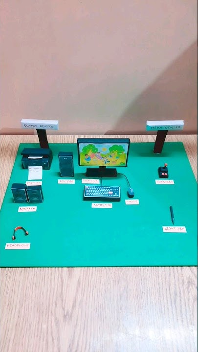 Computer 🖥 //@ Input and Output Devices School Project Model #short ...