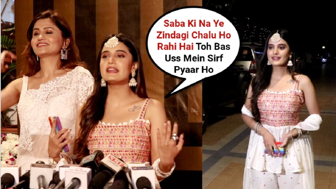 Ajooni Actress Ayushi Khurana In White Dress Arrive At Shoaib Ibrahim ...