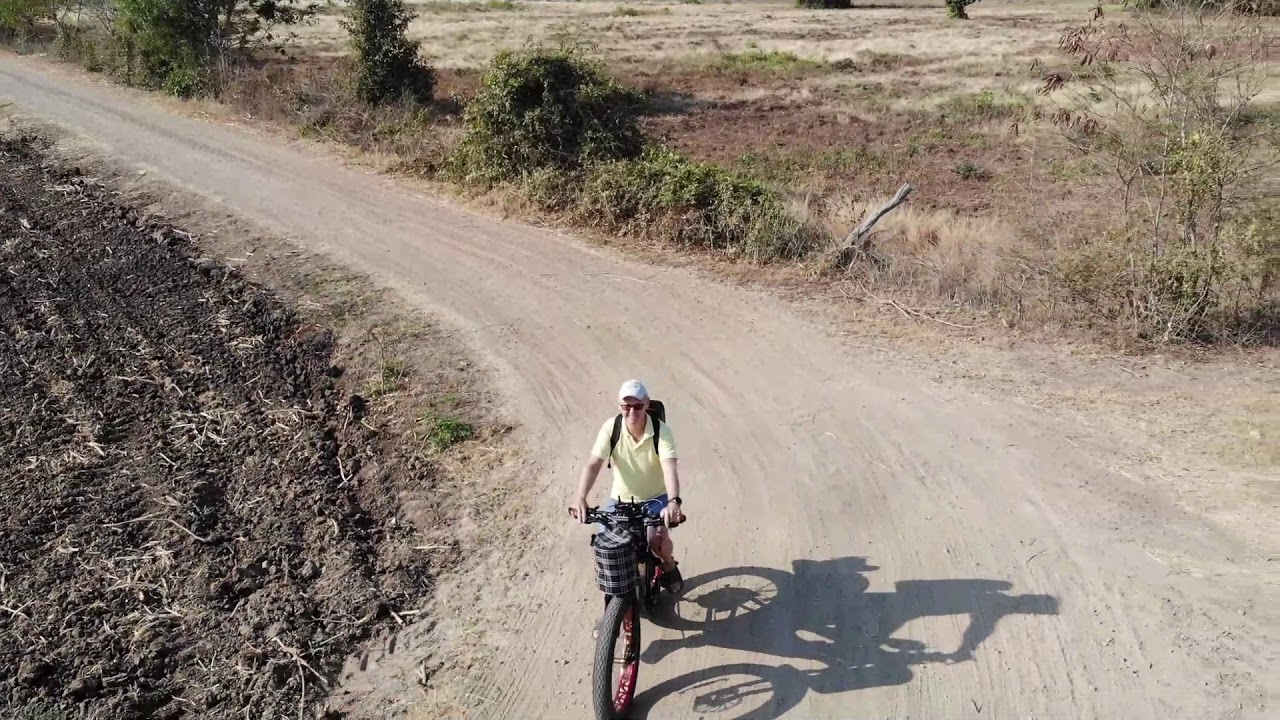 Bike Ride across Farmland in Poljalok by Drone 290120 - YouTube
