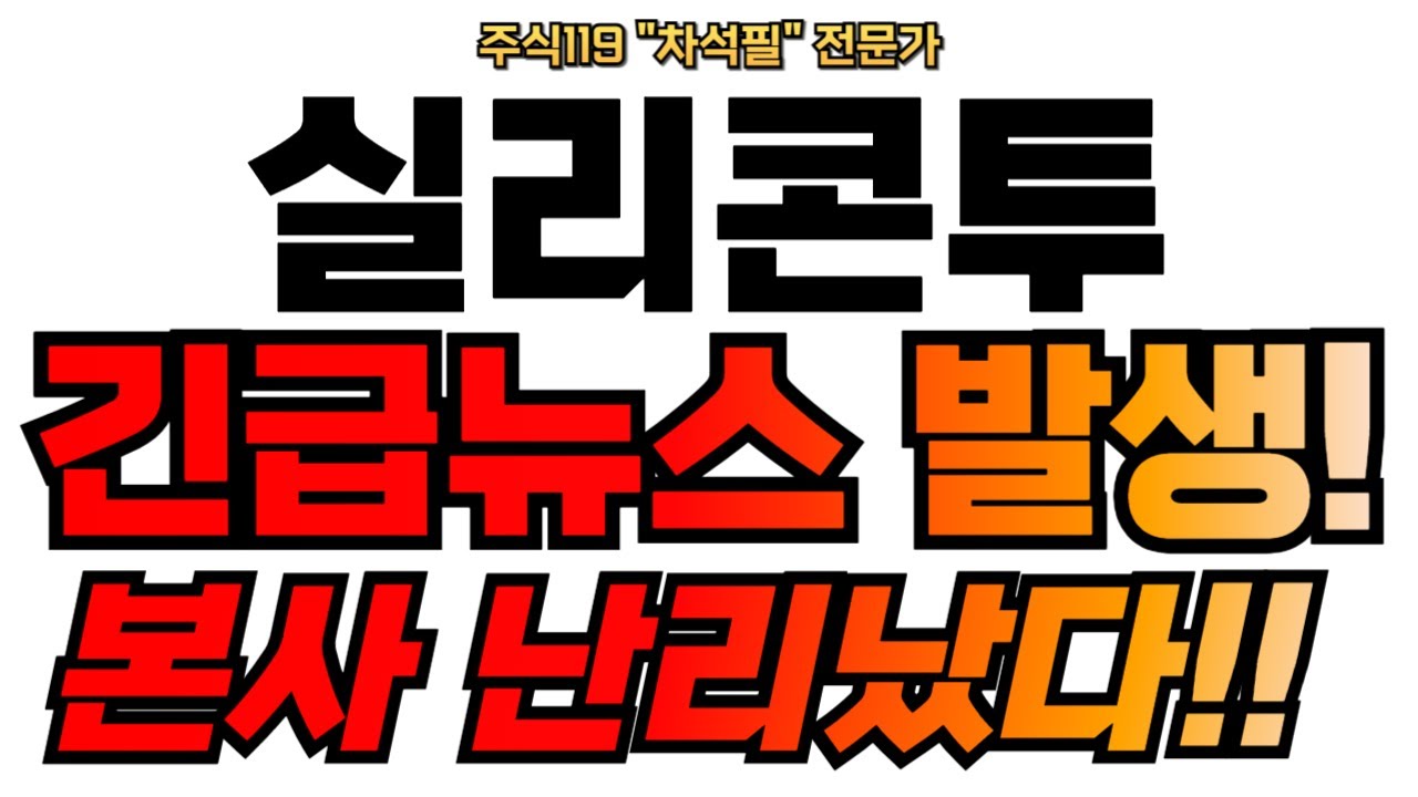 실리콘투 주가 전망 긴급뉴스 발생 본사 난리났다 실리콘투 실리콘투 실리콘투주가 실리콘투주가전망