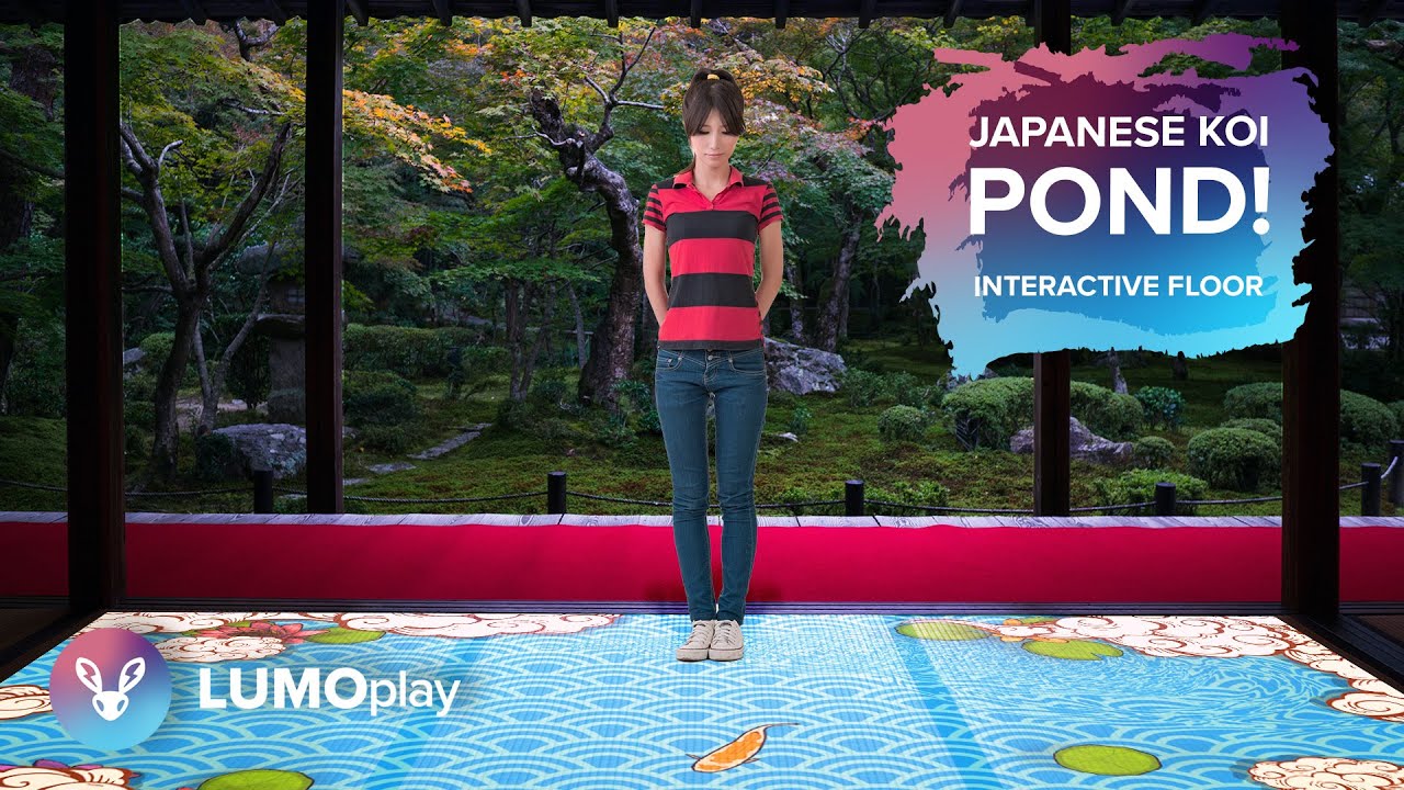 Japanese Koi Pond | Interactive projector floor pond from LUMOplay ...