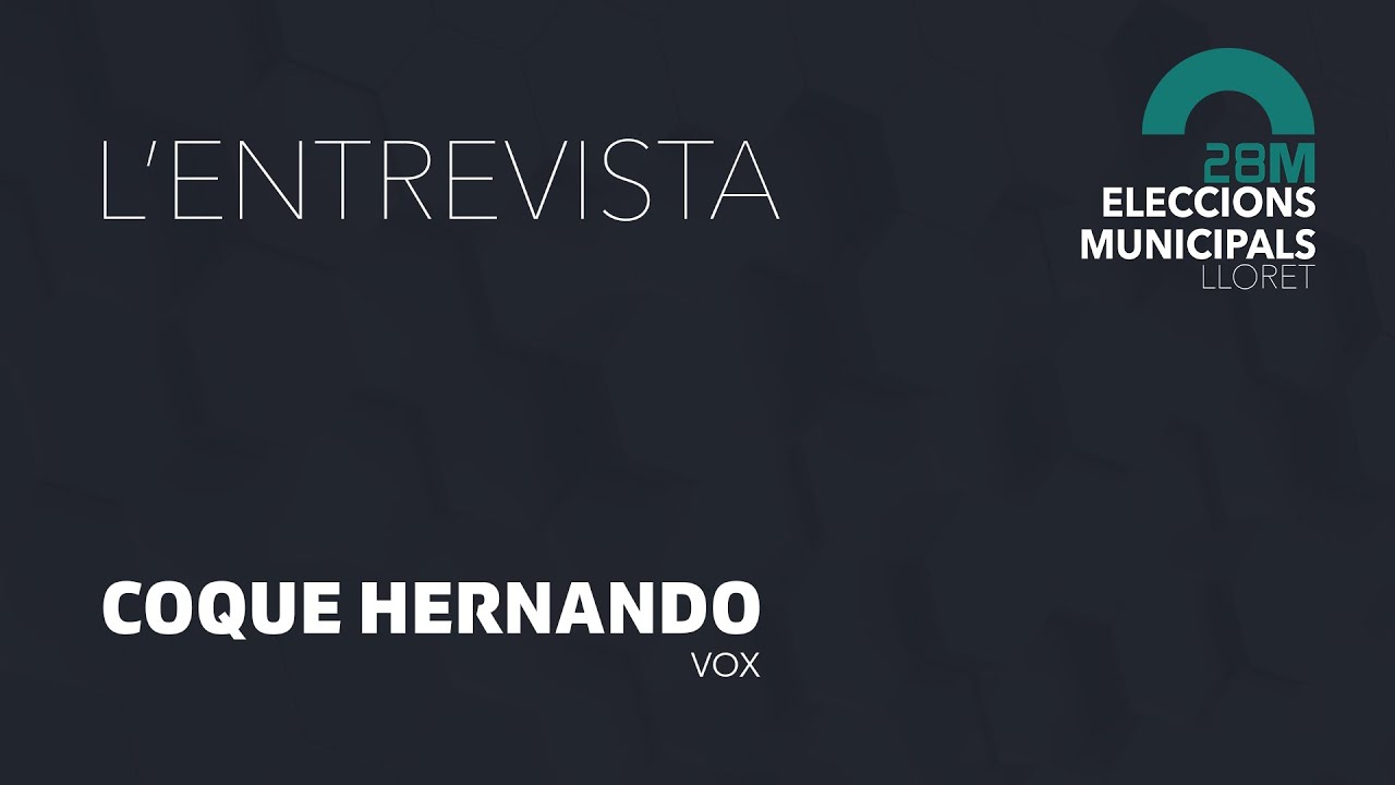 🔴28-M: Entrevista a Coque Hernando (Vox) - YouTube