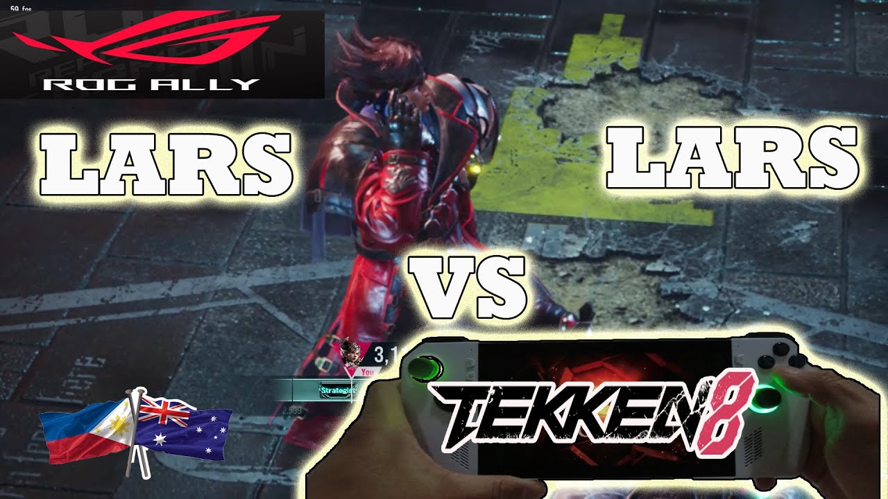 Asus Rog Ally on Tekken 8 Lars vs LARS online rank - YouTube
