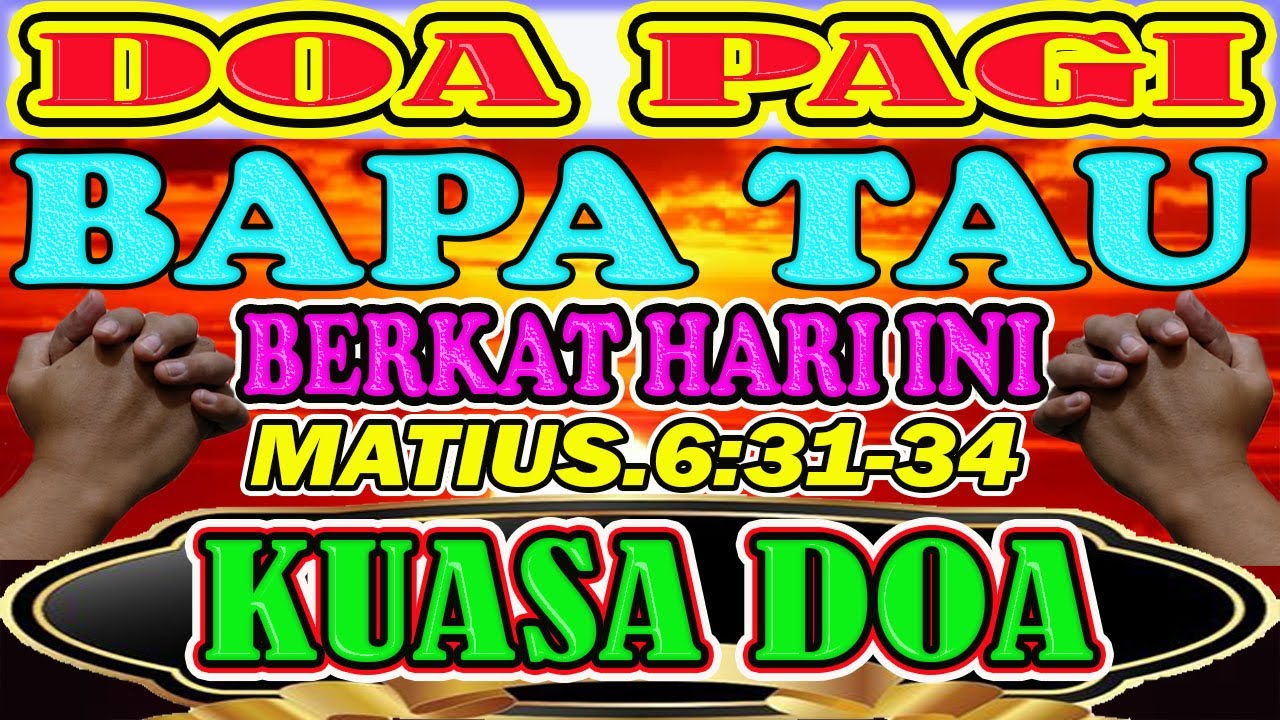 💝Renungan pagi kristen hari ini, doa pagi, renungan pagi, doa pagi ...