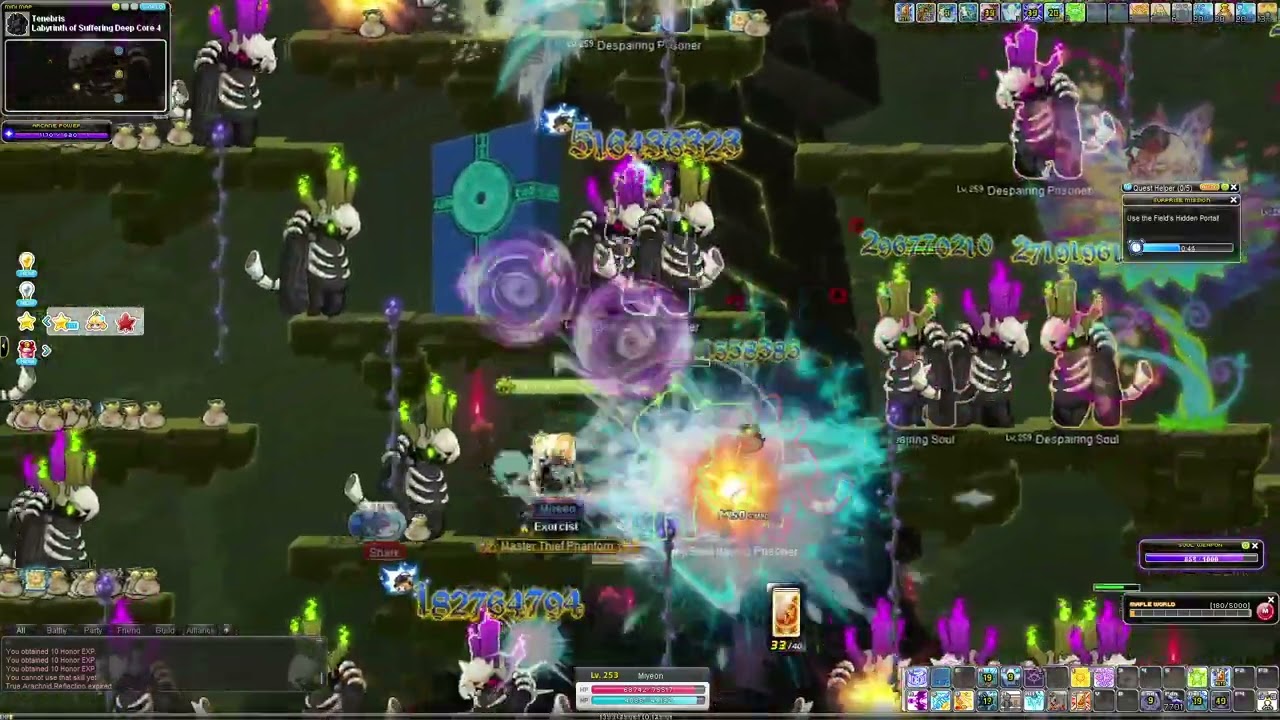 Maplestory [Reboot] - Phantom Labyrinth Training - Deep Core 4 - YouTube