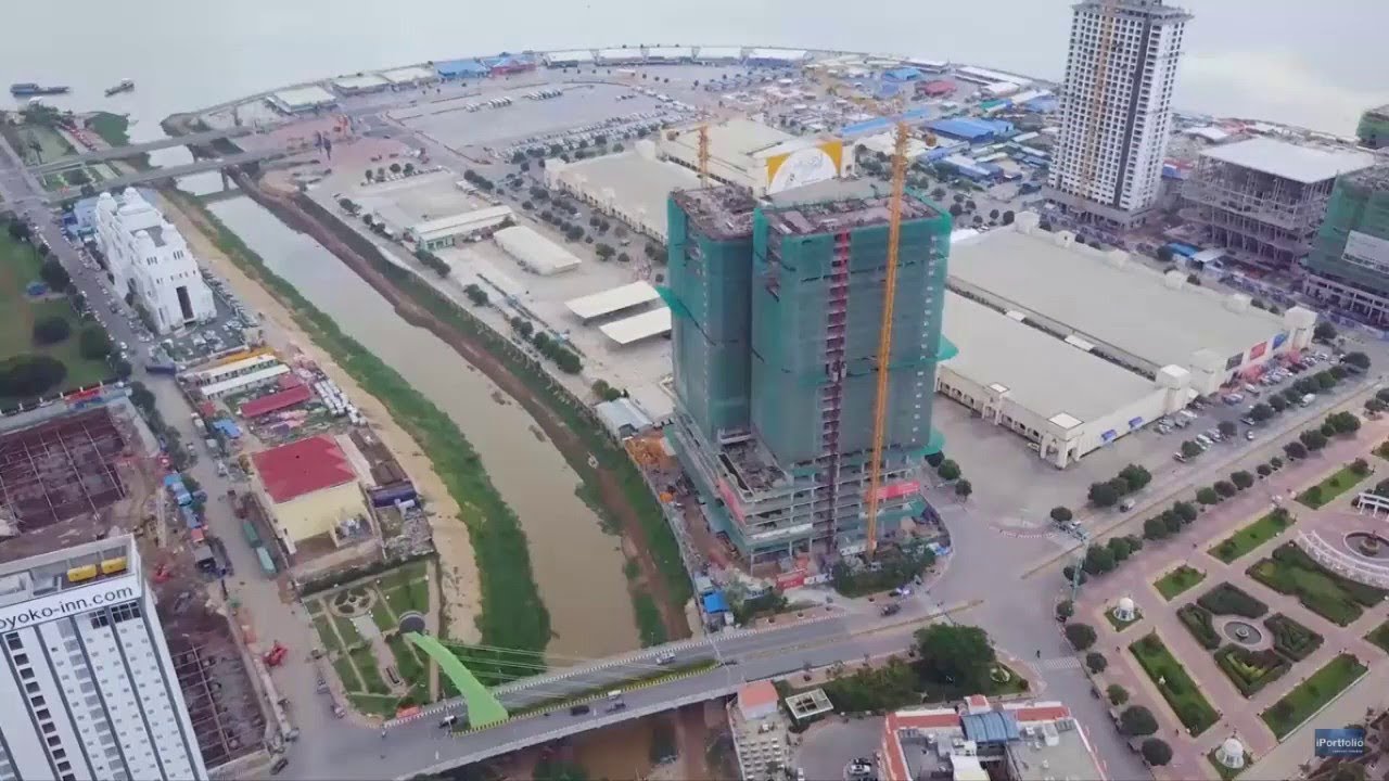Diamond Island in Phnom Penh - Koh Pech Development [June 2019] - YouTube