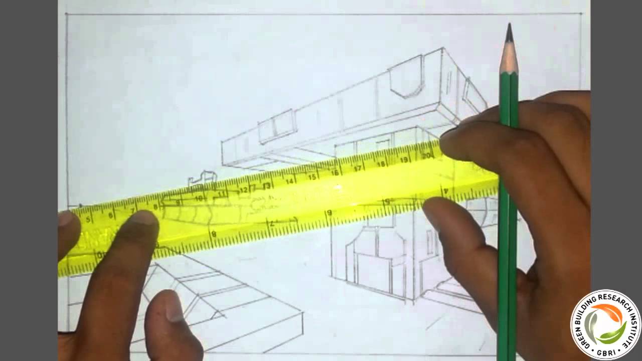 How to draw a background in Two Point Perspective - NATA Exam Prep ...