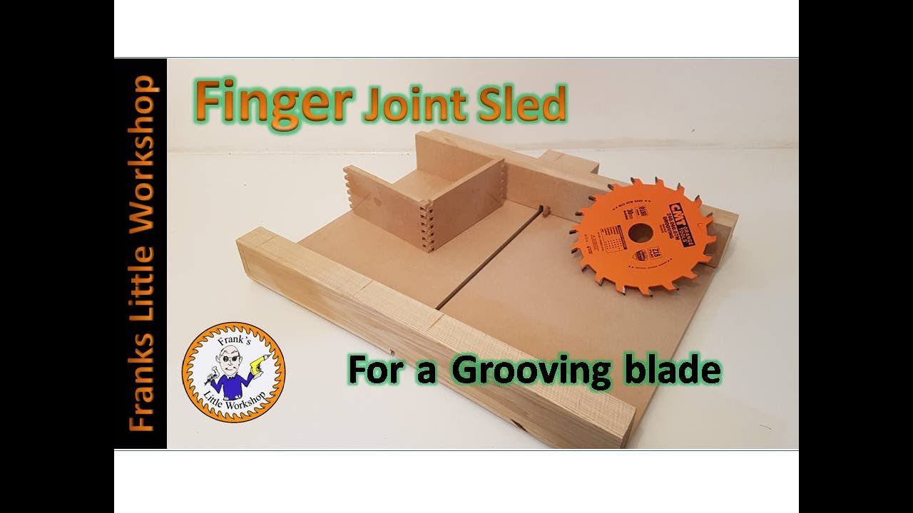 Finger joint sled , for a Grooving blade. - YouTube