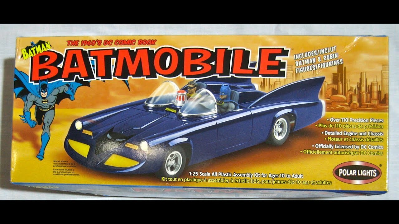 The 1960's DC Comics Batmobile by Polar Lights - YouTube