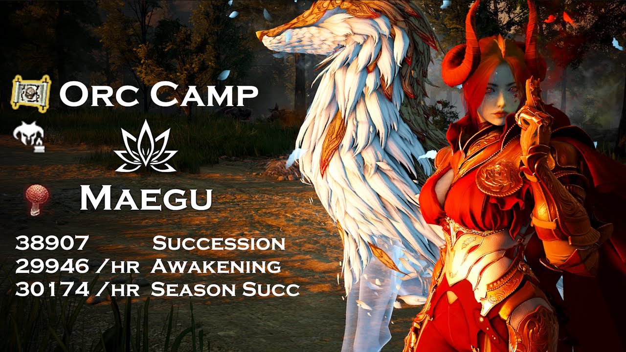 BDO | Orc Camp 30-38.9k (L2, Agris Fever on Orgs) | Succession & Awakening Maegu - YouTube