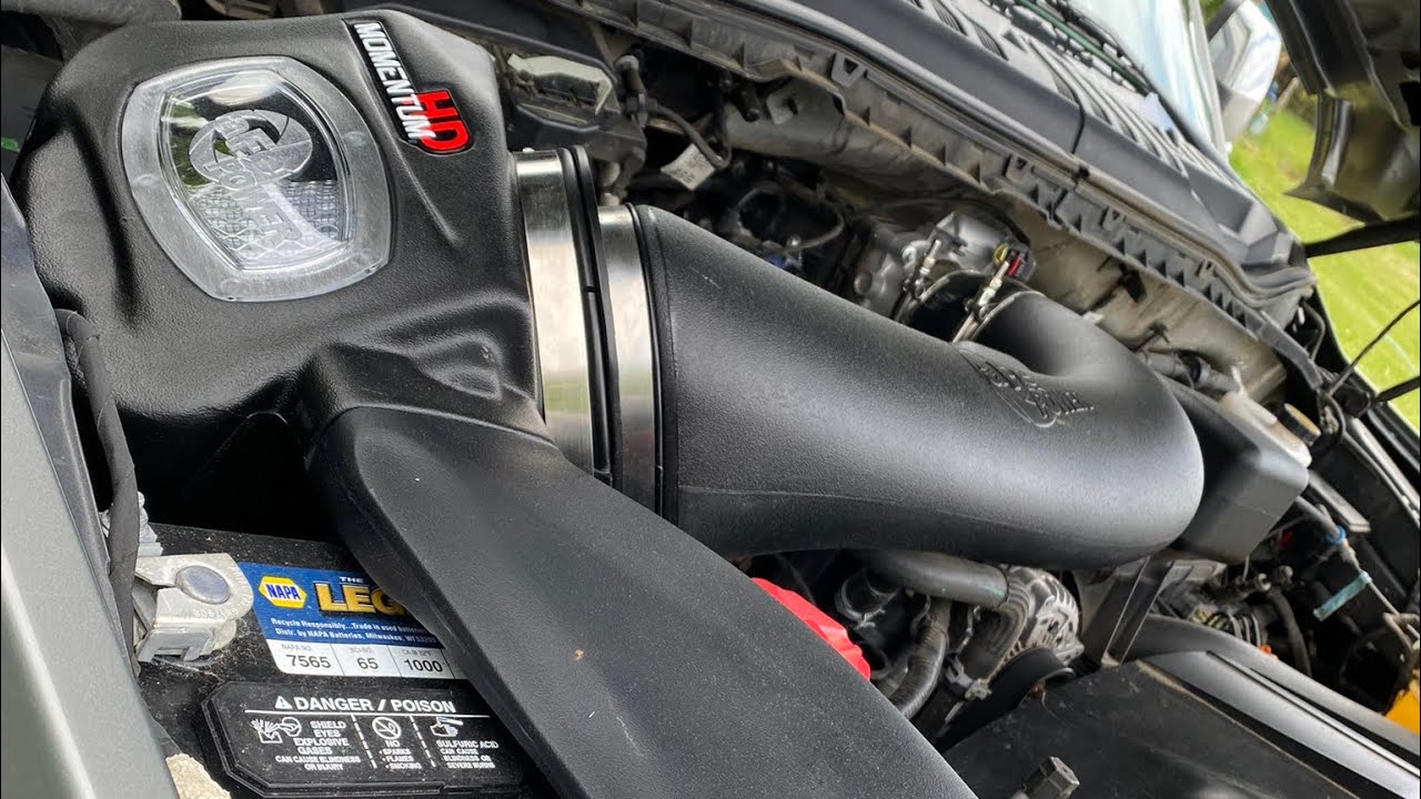 Installing an AFE Momentum GT Cold Air Intake. 2017, 2018, 2019 6.2L F ...