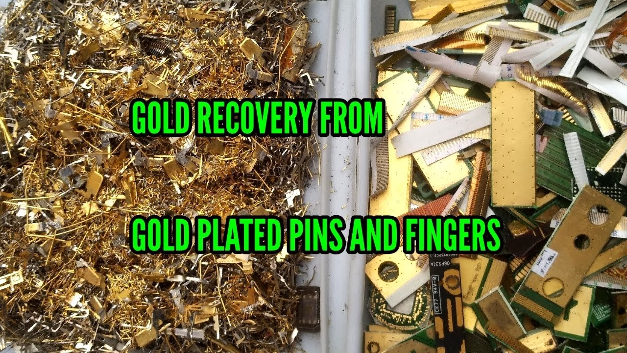 Gold Recovery From Gold Plated Pins/Gold Recovery From Fingers - YouTube