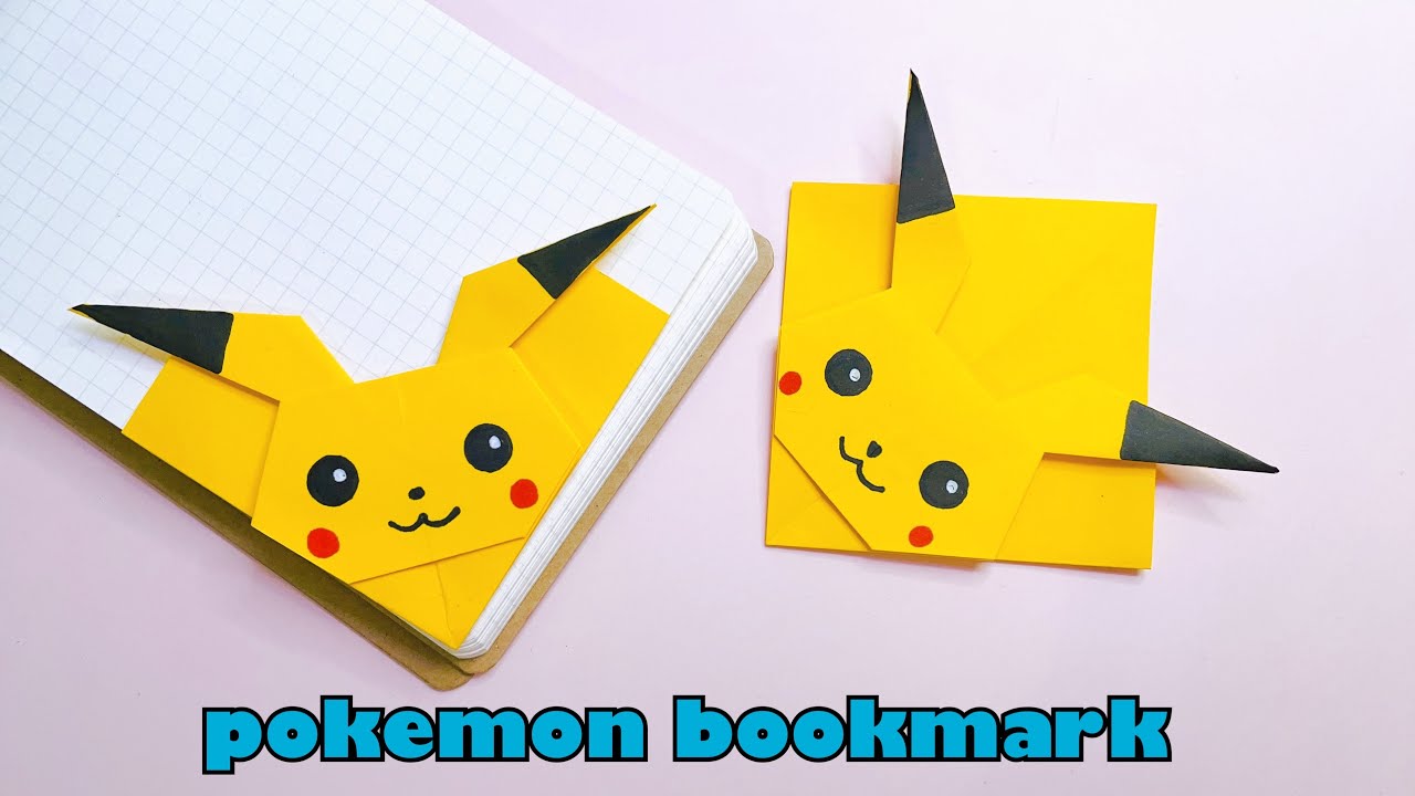 Origami Pokémon / How to make a Pikachu bookmark - YouTube