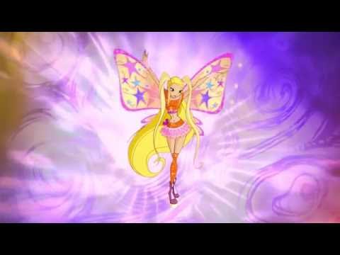 Winx Club 4 Stella Believix! NEW 2D Full Transformation! Official