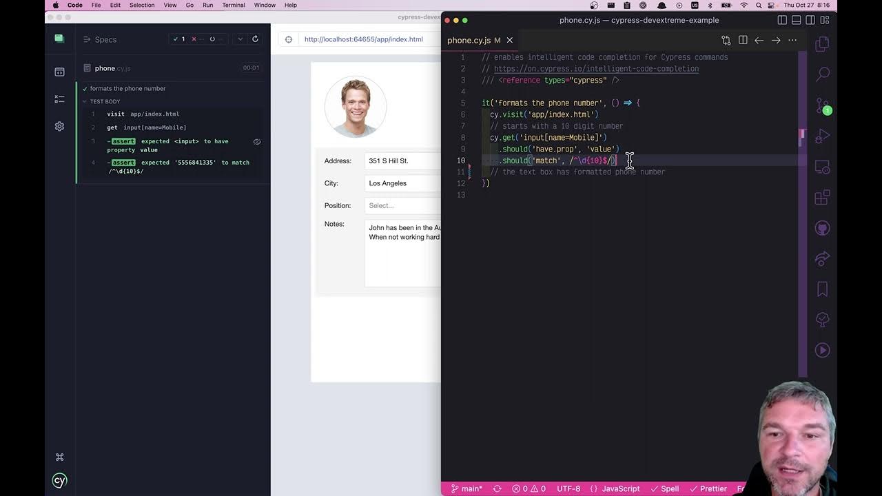 Test Formatted Phone Number Input - YouTube