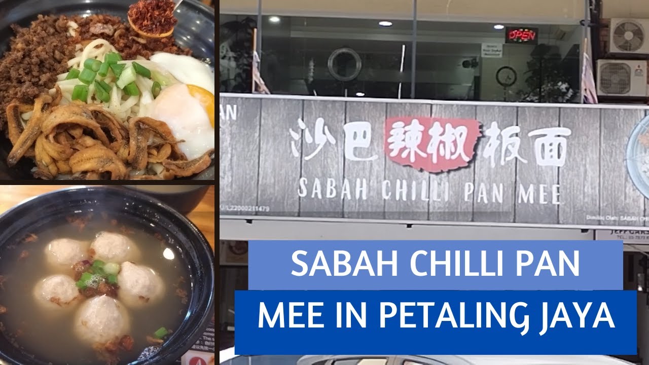 Sabah Food | Pan Mee | Sabah Chilli Pan Mee in Petaling Jaya - YouTube
