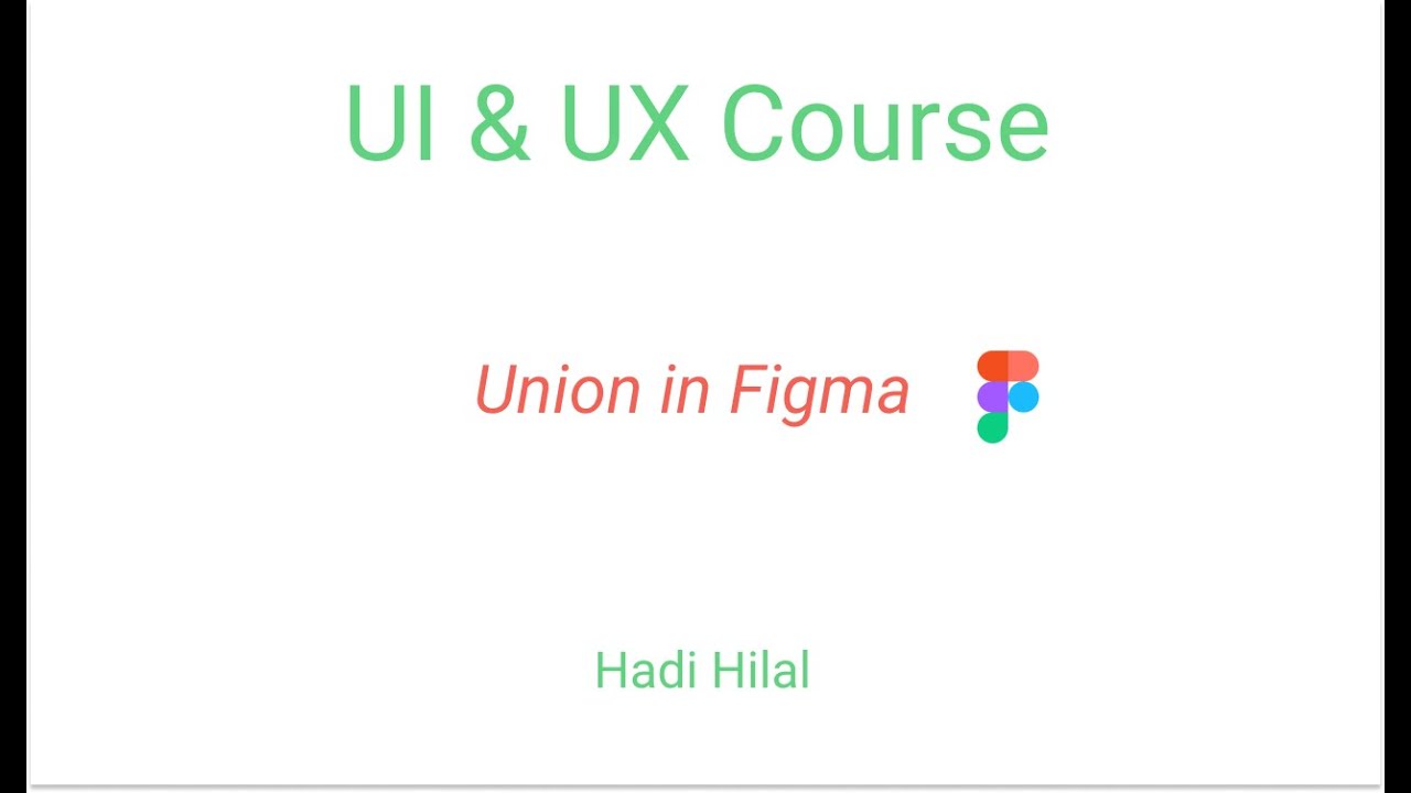 Union elements design in figma | اتحاد العناصر - YouTube