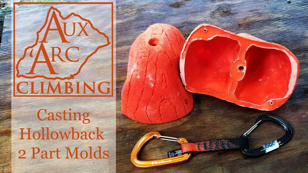Casting a 2 Part Mold for Hollowbacked Holds - YouTube