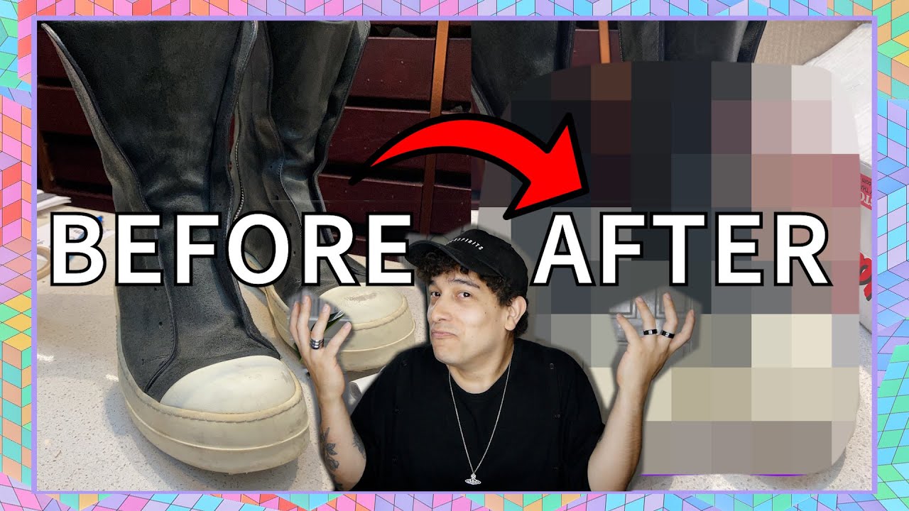 I got my Rick Owens Laceless Ramones Sneaker Boots Midsole FIXED ...