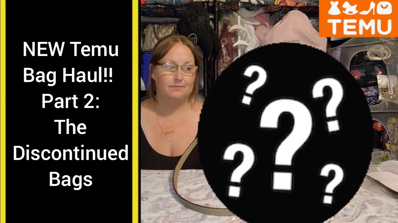 NEW Temu Bag Haul!! Part 2: The Discontinued Bags - YouTube
