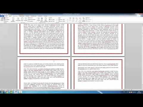 Word’de Sayfaya Kenarlık (Çerçeve) Verme