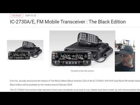 ICOM IC-2730 Black Edition Dual Band Ham Radio -Wide Band - YouTube