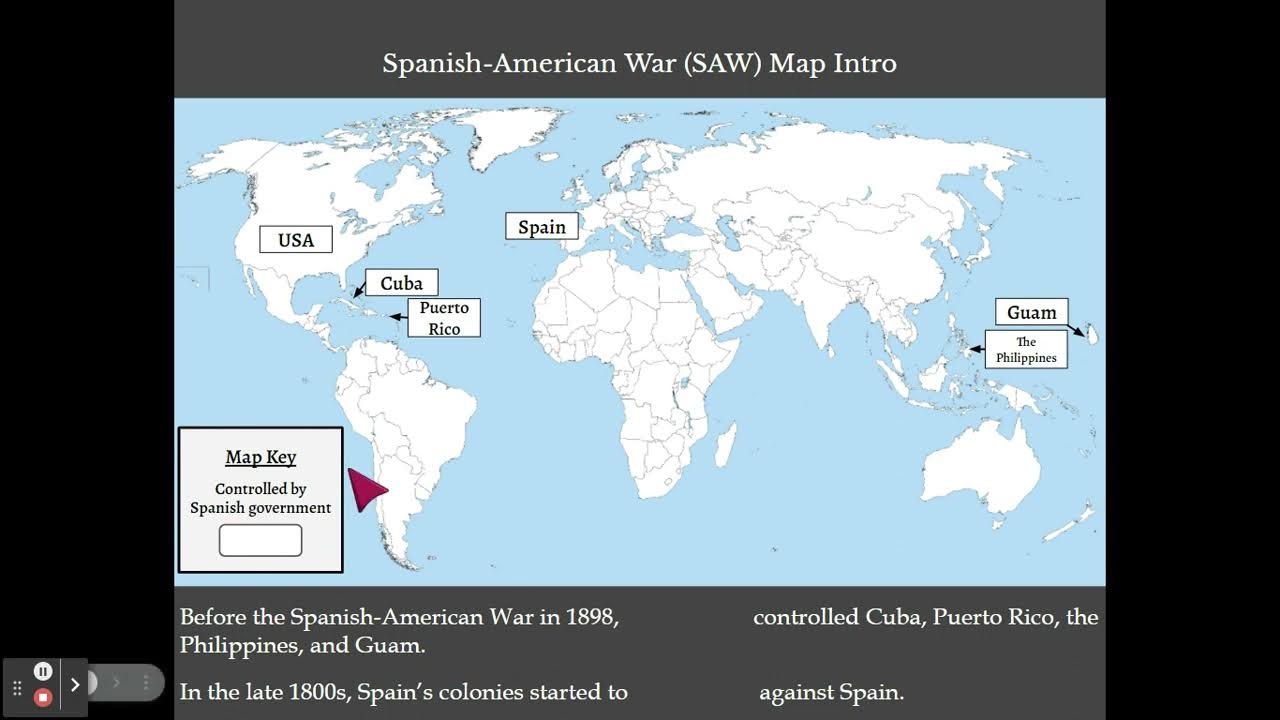 Spanish-American War Map Intro - YouTube